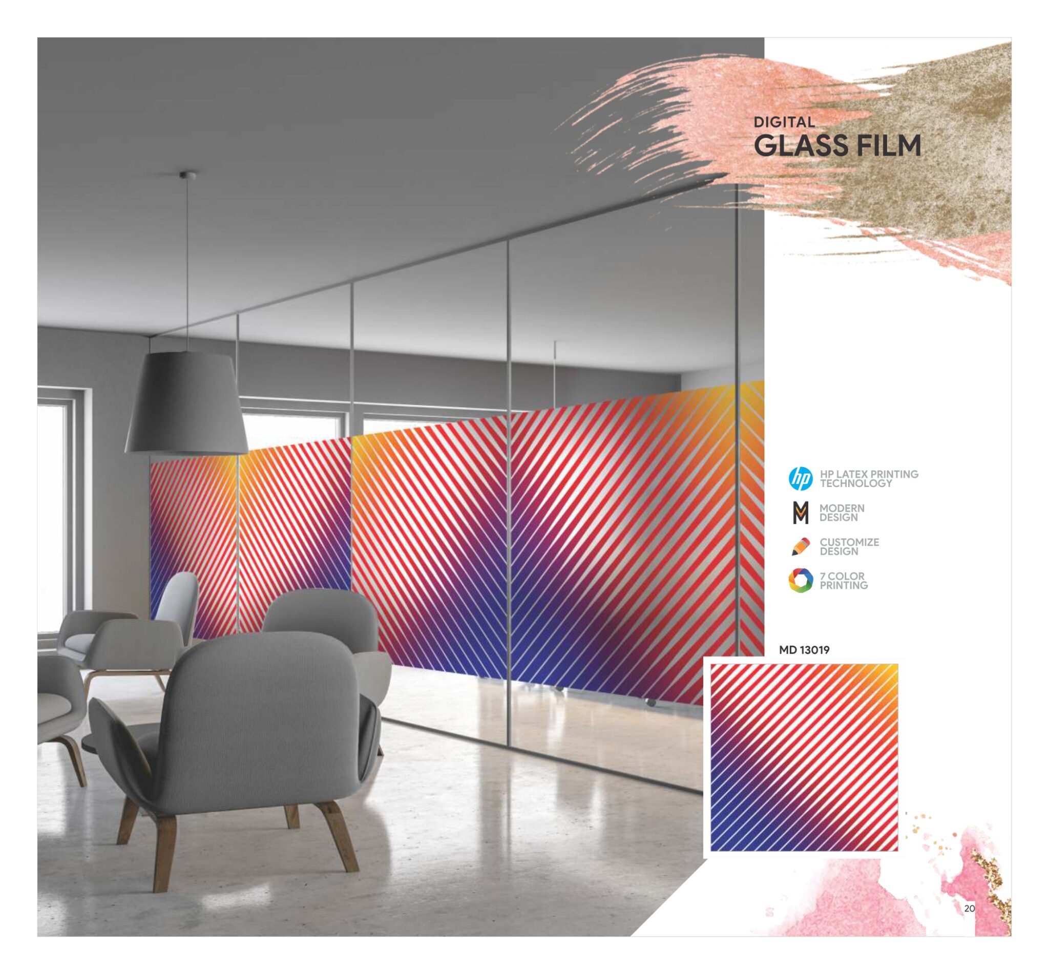 Decorative Glass Film 0019 – Ambica Wallpaper
